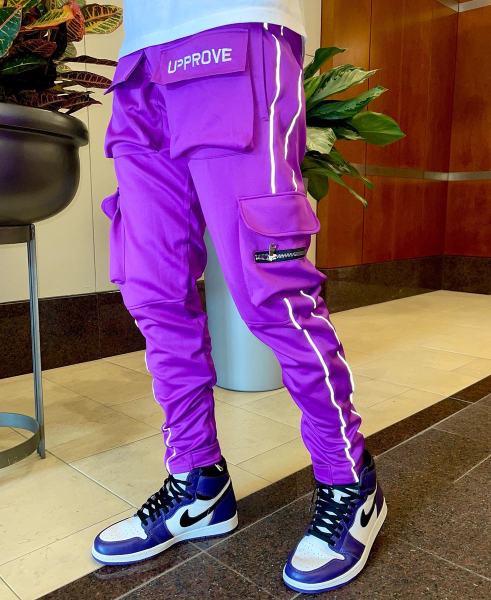 'GRAPE GLOW' CARGO PANTS (PURPLE) – UPPROVE